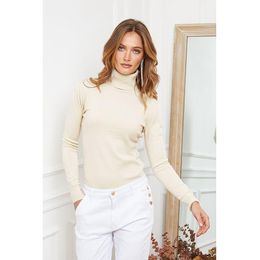 Jos&eacute;fine Rollkragenpullover "Buviol" in Creme - 67% | Gr&ouml;&szlig;e M | Damen-pullover-cardigans