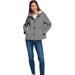 Heine Sweatjacke in Schwarz/ Wei&szlig; - 60% | Gr&ouml;&szlig;e 42 | Damen-sweatshirts-jacken