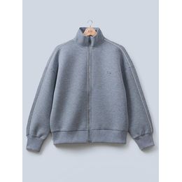 LeGer Sweatjacke "Lilou" in Grau - 65% | Gr&ouml;&szlig;e 36 | Damen-sweatshirts-jacken