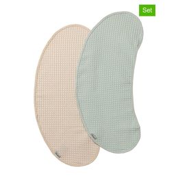 Sterntaler 2er-Set: Spucktücher "Edda" in Beige/ Mint - 40% | Laetzchen