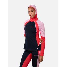 KARI TRAA Funktionslongsleeve "Alma" in Rosa/ Schwarz - 64% | Gr&ouml;&szlig;e L | Damen-outdoor-tops-shirts