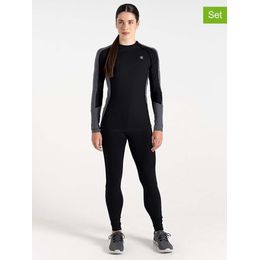Dare 2b 2tlg. Funktionsw&auml;sche-Set "Exchange IIII" in Schwarz/ Grau - 56% | Gr&ouml;&szlig;e 40 | Damen-sportunterwaesche