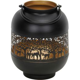 POSIWIO Windlicht in Schwarz - (H)23 x Ø 18 cm - 11% | Kerzen-vasen
