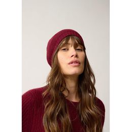 Perfect Cashmere Kaschmir-M&uuml;tze "Signy" in Bordeaux - 15% | Damen-muetzen-caps