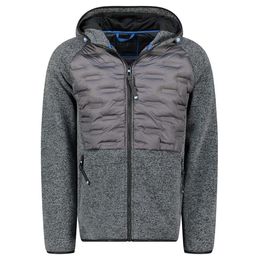 Geographical Norway Fleecejacke "Boronto" in Anthrazit - 75% | Gr&ouml;&szlig;e XXL | Herren-pullover-sport