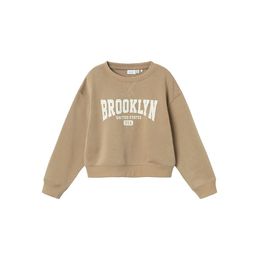 name it Sweatshirt "Niknaks" in Beige - 73% | Gr&ouml;&szlig;e 122/128 | Kinder-sweatshirts-jacken