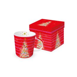 PPD Jumbotasse ''Christmas Red'' in Rot - 400 ml - 10% | Gedeckter-tisch