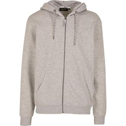 INDICODE Jeans Zip-Up Hoodie 'Ponto' male Grey size XL