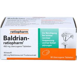 BALDRIAN-ratiopharm &uuml;berzogene Tabletten 60 St