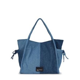 KARL LAGERFELD JEANS Shopper Damen Gr&ouml;&szlig;e One Size enzian / blue denim / schwarz