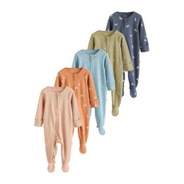 next Schlafanzug Jungen Gr&ouml;&szlig;e 80 saphir / hellblau / oliv / hellorange