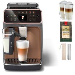 Philips Kaffeevollautomat »EP5544/80 5500 Series, 20 Kaffeespezialitäten (heiß oder eisgekühlt), « LatteGo-Milchsystem, SilentBrew Technologie,...