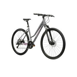 Crossrad &raquo;KROSS Crossrad Damen 28" Evado 4.0 grau 16 G&auml;nge&laquo; 16 Gang Shimano ACERA M3020 Schaltwerk Kettenschaltung Crossrad