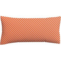 Schlafgut Kissenbezug &raquo;Woven Satin Fade&laquo; mit Farbverlauf rot Mako-Satin, Obermaterial: 100% Baumwolle