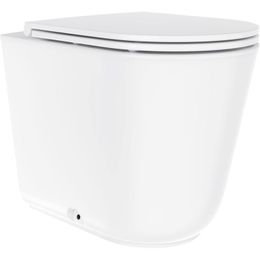 Welltime Tiefspül-WC »Cascata Design« Vortex-Flush NANO Weiß