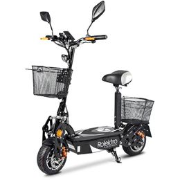 Rolektro Sitzscooter &raquo; E-Joy 20 Lithium&laquo; 20 km/h 45 km mit Stra&szlig;enzulassung, bis zu 45 km Reichweite, klappbar schwarz Transportabel dank neuartigen und 