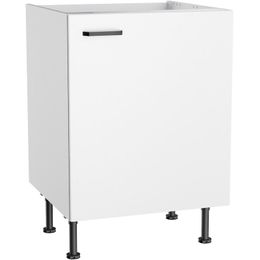 KOCHSTATION Spülenschrank »KS-Paula« 60 cm breit, 87 cm hoch, mit 1 Tür weiß matt/weiß weiß