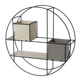 CREATIV HOME Deko-Wandregal &raquo;Wandregal&laquo; 1 Stk. tlg. grau