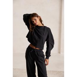 Buffalo Hoodie, 1 Stk. Kapuzenpullover im Used-Look, Loungewear dunkelgrau 36/38 36/38 Hoodie im Used-Look