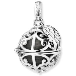 Engelsrufer Kettenanh&auml;nger &raquo;Schmuck Geschenk Relaunch mit Fl&uuml;gelanh&auml;nger&laquo; (Set, inkl. Klangkugel, 2 Stk. tlg.) silberfarben-perlmuttfarben-grau S...