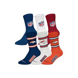 NFL Kurzsocken »Socken 6Pack Crew Socks 6er Pack« Denver Broncos/Mix 39-42 39-42 NFL Team Crew Socks 6er Pack
