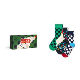 Happy Socks Herren Socken &raquo;Holiday Fun&laquo; 3er Pack, mit weihnachtlichen Motiven gr&uuml;n 22 (23)