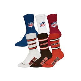 NFL Kurzsocken »Socken 6Pack Crew Socks 6er Pack« Cleveland Browns/Mix 43-46 43-46 NFL Team Crew Socks 6er Pack