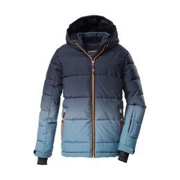 Killtec Steppjacke »KSW 252 MN QLTD JCKT« Wasserabweisende Steppjacke mit Kapuze, Schneefang und Kontrastdetails graublau S S Herren Steppjacke mit...