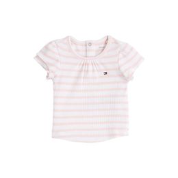 Tommy Hilfiger T-Shirt »STRIPED RIB TEE SS« mit Streifenmuster Precious Pink Stripe 68 68 T-Shirt von Tommy Hilfiger