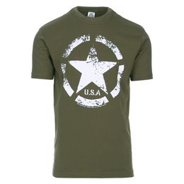 Fostex T-Shirt Vintage US Army Star oliv, Gr&ouml;&szlig;e XXL
