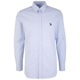 U.S. Polo Assn. Hemd Herren Gr&ouml;&szlig;e L marine / royalblau / wei&szlig;