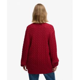Superdry Pullover Damen Größe XL rubinrot