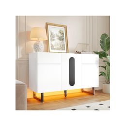 ABRIHOME Sideboard mit großem Stauraum, Schubladen & Türen | Gr.: onesize
