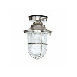 Licht-Erlebnisse Außen Deckenlampe Ø 16 x (H)23 cm in Nickel matt | Gr.: onesize