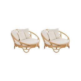 Beliani 2er-Set Sonneninsel ROSSANO in /Beige | Gr.: onesize