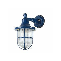 Licht-Erlebnisse Au&szlig;en Wandlampe (B)14 x (H)27 cm in Blau | Gr.: onesize