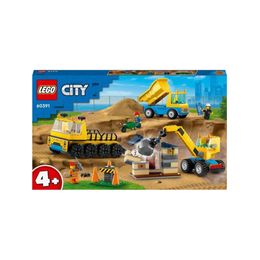 Lego City Baufahrzeuge und Kran mit Abrissbirne in Mehrfarbig ab 4 Jahre | Gr.: onesize