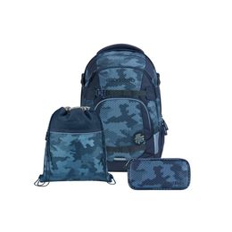 Coocazoo Schulrucksack-Set MATE, Mäppchen Turnbeutel in Geometric Sky | Gr.: onesize