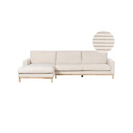 Beliani Ecksofa SIGGARD II in Beige/Braun - (W) 321 x (H) 92 x (L) 168 cm | Gr.: onesize