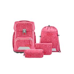 Step By Step Grundschulranzen-Set BASIS "Pink Bubbles" 4-teilig in Pink | Gr.: onesize