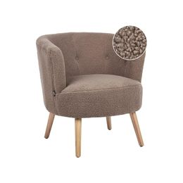 Beliani Sessel ODENZEN in Braun - (W) 72 x (H) 77 x (L) 73 cm | Gr.: onesize