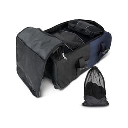 Normani Reisetrolley mit Rucksackfunktion 90 L mit 5 Kleidertaschen in Schwarz/Navy | Gr.: onesize