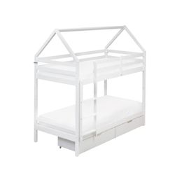 Beliani Hochbett TERNAS in Wei&szlig; - (W) 207 x (H) 195 x (L) 98 cm | Gr.: onesize