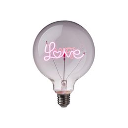 Butlers LED-Gl&uuml;hlampe BRIGHT LIGHT LOVE in Pink | Gr.: onesize