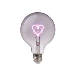 Butlers LED-Gl&uuml;hlampe BRIGHT LIGHT Herz in Pink | Gr.: onesize