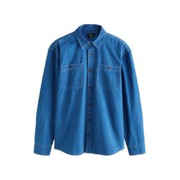 next Button Up Shirt male Blue size S