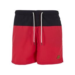 Urban Classics Badeshorts in blk/red | Gr.: XXL