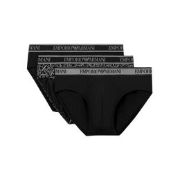 Emporio Armani 3er Pack Brief Stretch Cotton in Schwarz | Gr.: XXL