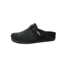 Fly Flot Hausschuh Pantoffel in schwarz | Gr.: 44