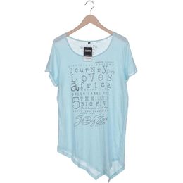 SOCCX T-Shirt Damen Gr&ouml;&szlig;e XXL Second Hand hellblau